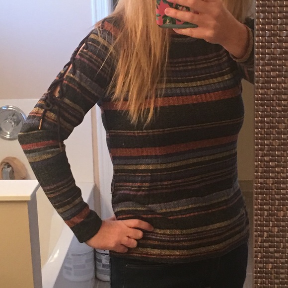 A Girl Thing | Tops | New Black Multi Colored Top | Poshmark